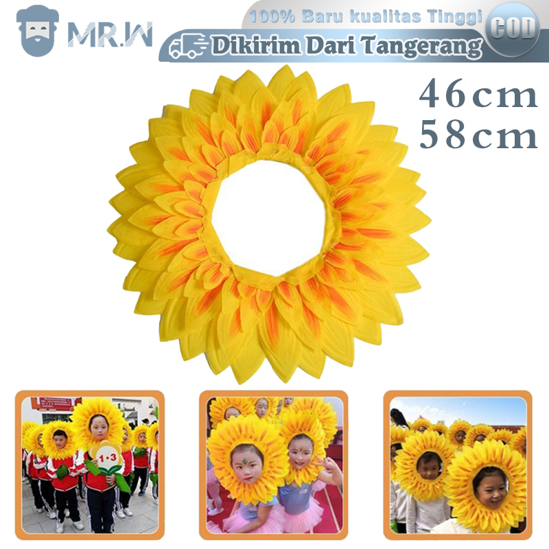 Jual Bando Matahari Anak Kostum Bunga Matahari Aksesories Sun Flower ...