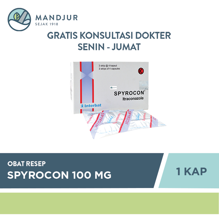 Jual Spyrocon 100 mg 1 Kapsul | Shopee Indonesia