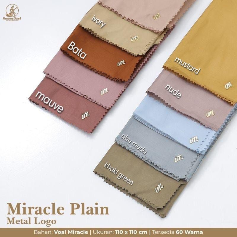 Jual Voal Miracle Plain Laser Cut Metal Logo by Umama Scarf / Hijab ...