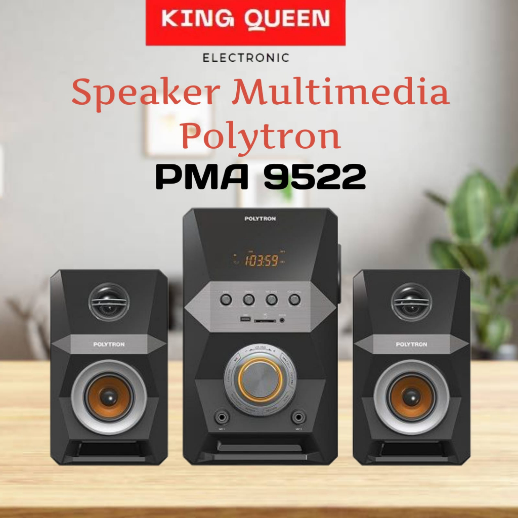 Jual Speaker Multimedia Polytron PMA 9522 /B (FM Radio+Bluetooth 5.0 ...