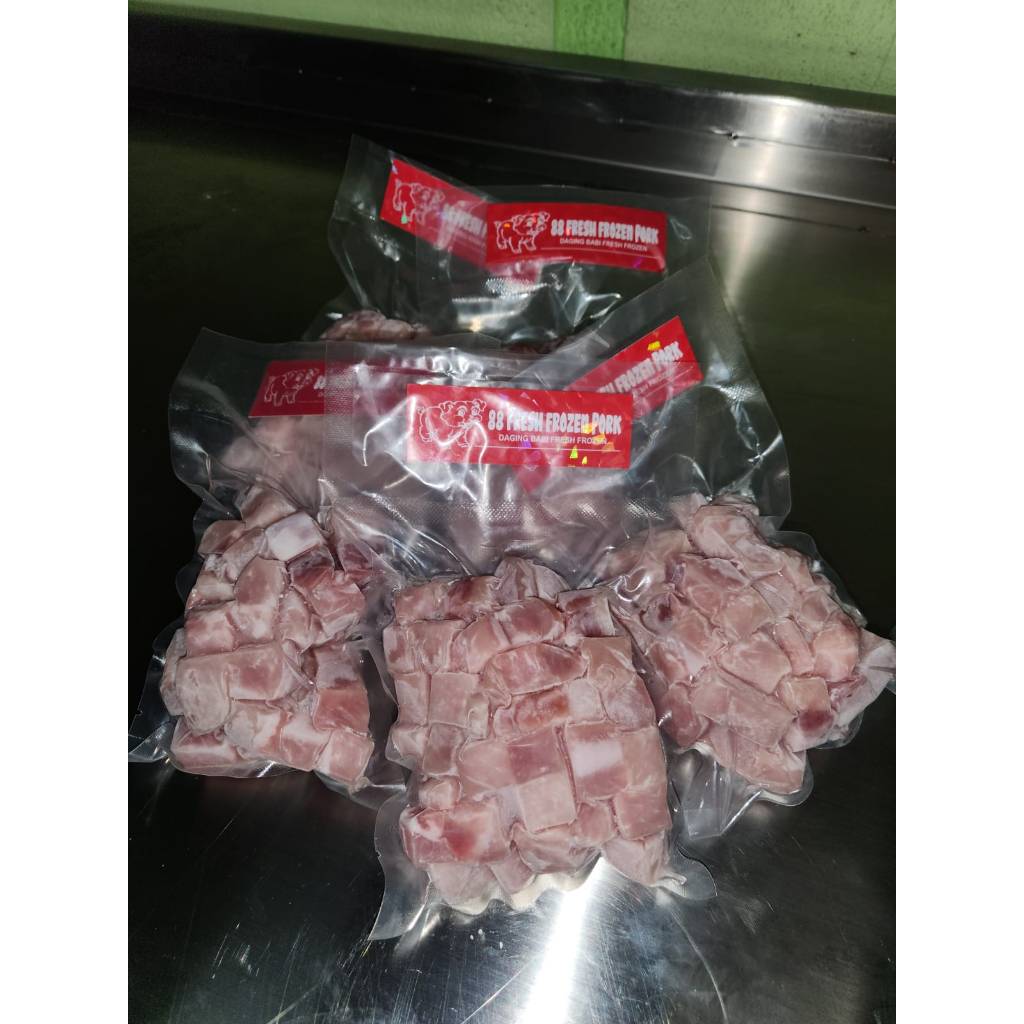 Jual Pork Cube / Daging babi PREMIUM potongan dadu (BABI ORGANIK ...