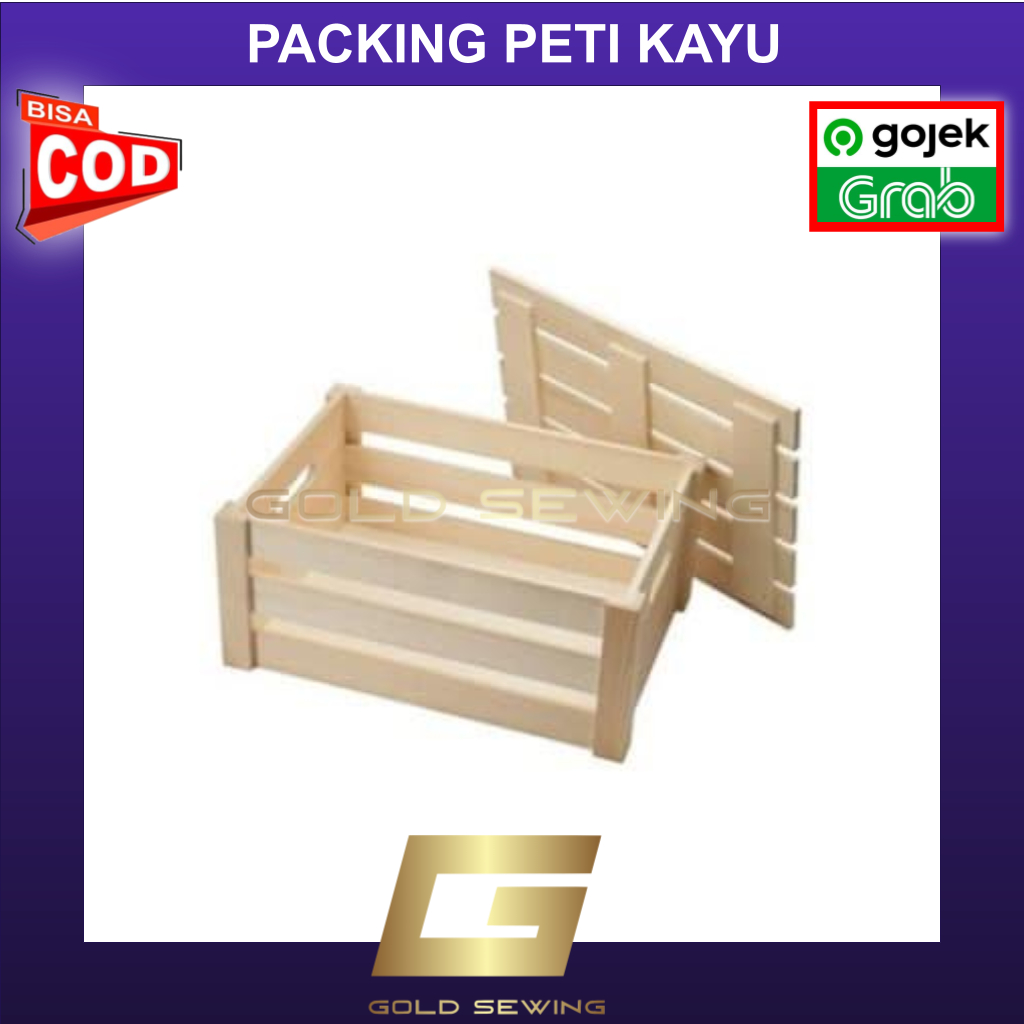 Jual Packing Tambahan Peti Kayu Palet Mesin Jahit / Meja / Kaki - GOLD ...