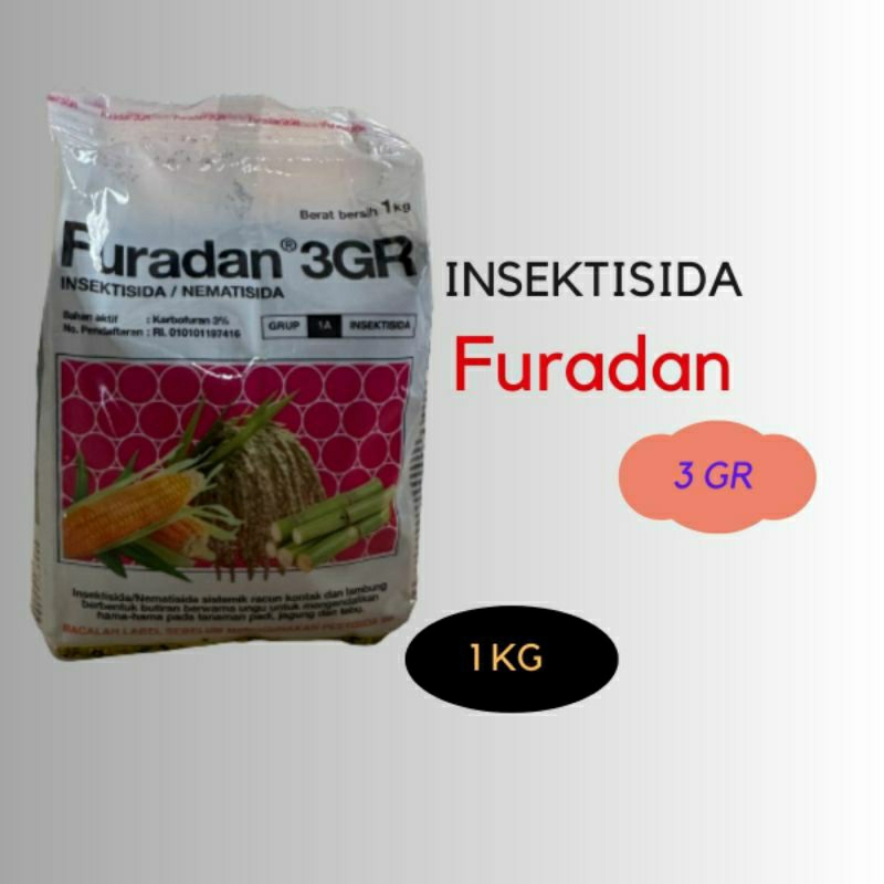 Jual insektisida FURADAN 3GR 1 Kg Insektisida pengendali penggerek ...