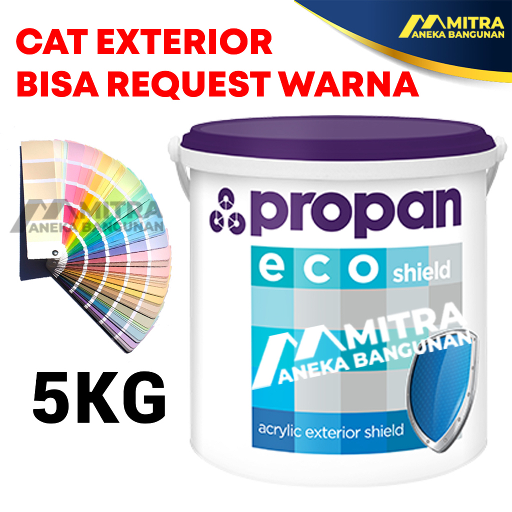 Jual PROPAN ECO SHIELD CAT TEMBOK EKSTERIOR 5KG / BISA REQUEST CUSTOM ...