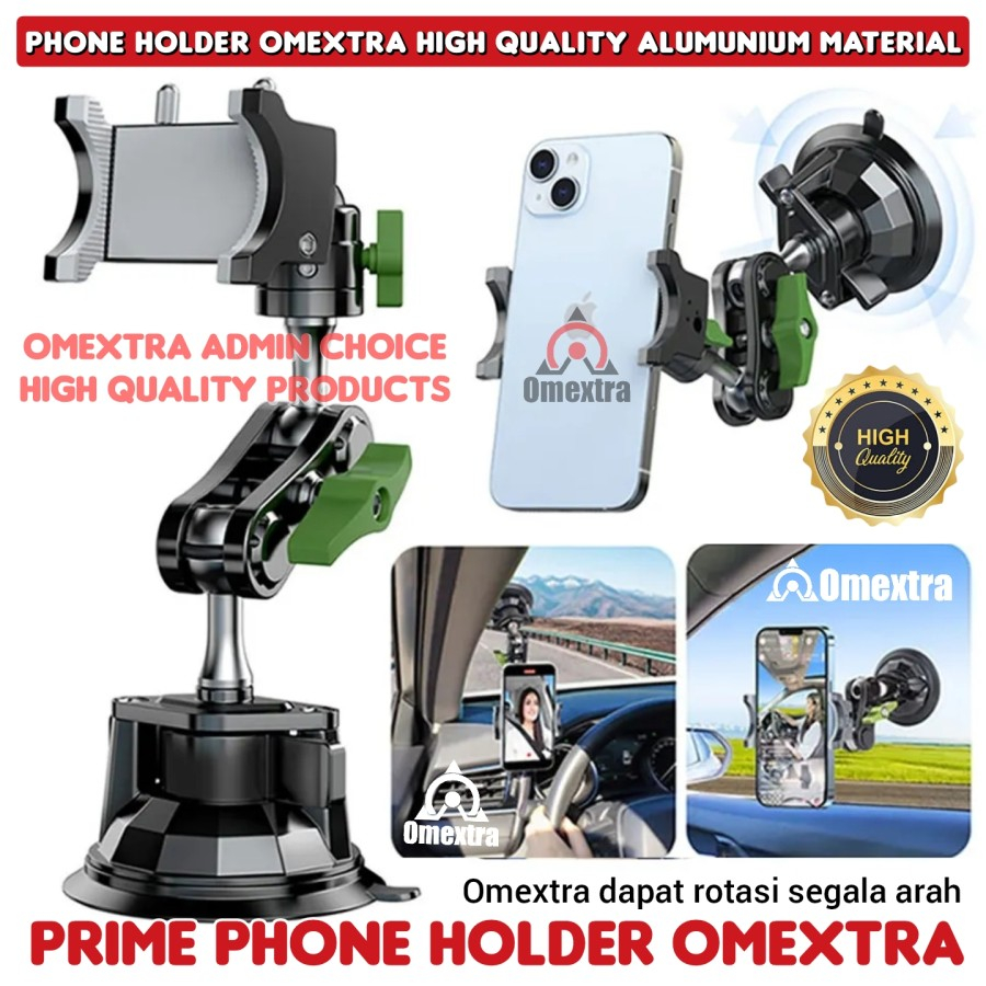 Jual Prime Phone Holder Omextra Tempat Hp Mobil Vlog Shooting Metal ...