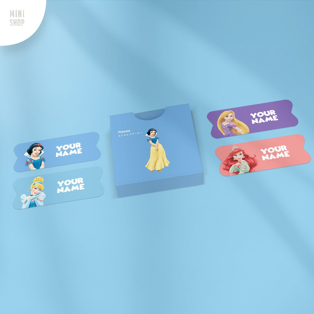 Jual Princess - Paket Label Stiker Nama Custom ( princess / cinderella ...