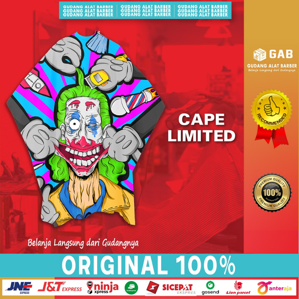Jual Barbershop & Salon Cutting Cape / Kain Sarung Kip Pangkas Potong ...