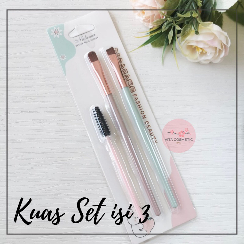 Jual Kuas Set isi 3 Sikat Alis Kuas Alis Kuas Miring Make Up | Shopee ...