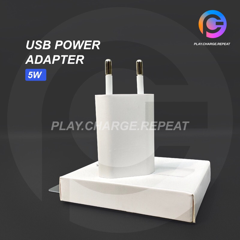 Jual ADAPTER IP 5W KEPALA CHARGER USB POWER ADAPTOR | Shopee Indonesia