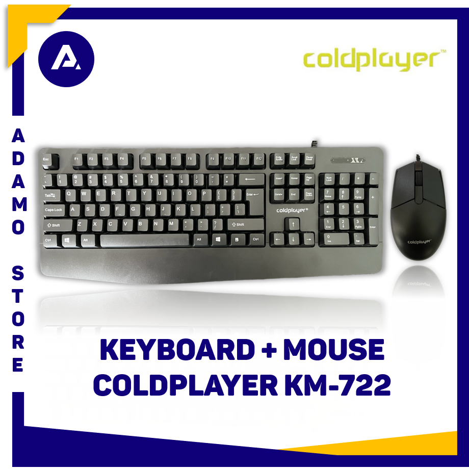 Jual Keyboard Mouse Combo Coldplayer KM-722 USB Office | Shopee Indonesia