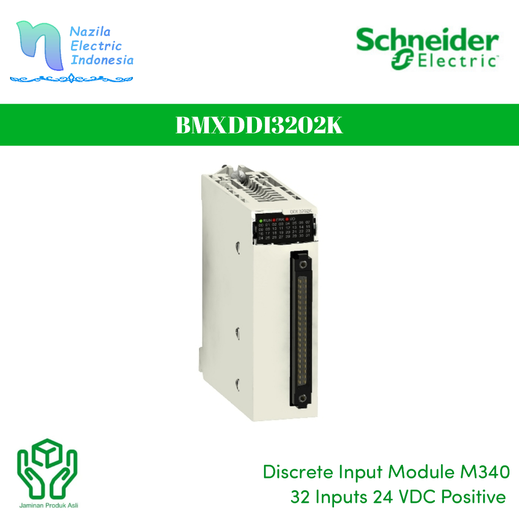 Jual Schneider BMXDDI3202K Discrete Input Module M340 32 DI 24 VDC ...