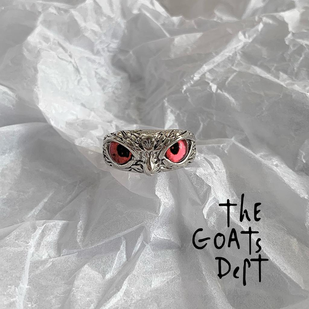 Jual The Goats Dept - Red Owl Eye Ring Original / tgd767 cincin model ...