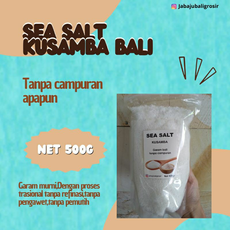 Jual Garam KUSAMBA 500g bali/garam bali organik | Shopee Indonesia