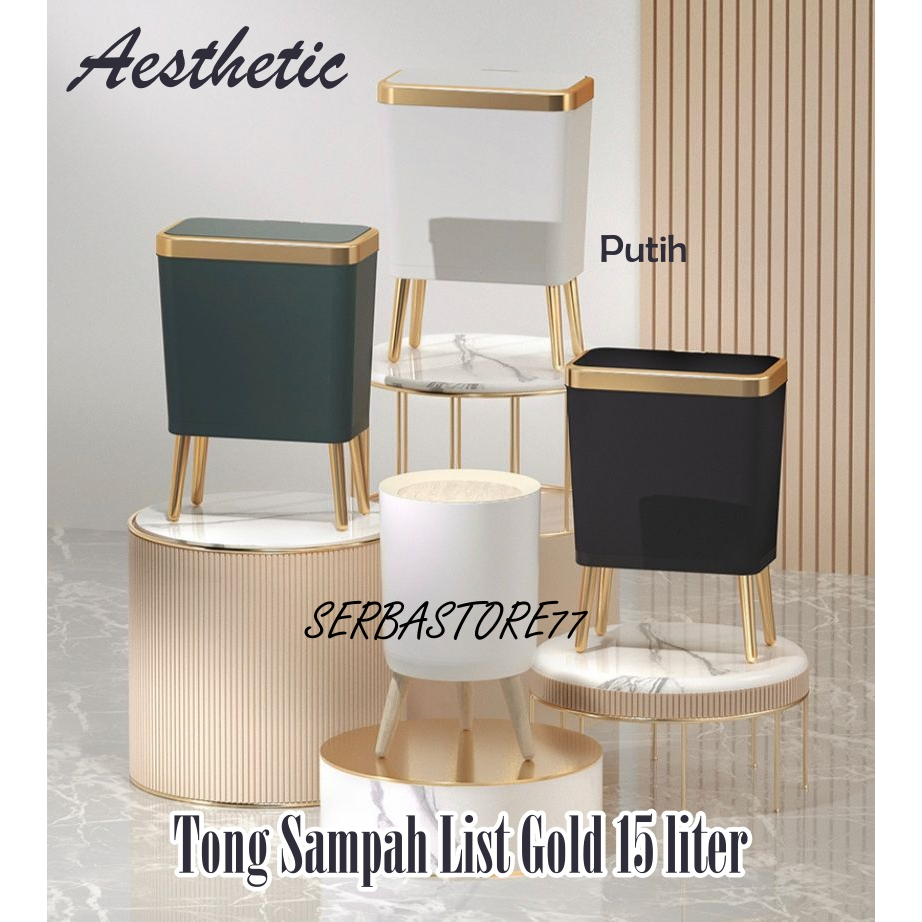 Jual Trash Bin Luxury / Tempat Sampah Gold / Tong Sampah / Tong Sampah ... Jual Trash Bin Luxury / Tempat Sampah Gold / Tong Sampah / Tong Sampah ...