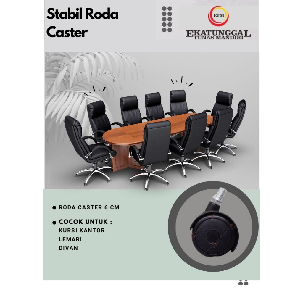 Jual Roda Kursi Kantor Caster Kaki Roda Kursi Meja Lemari Kastor Tinggi ...