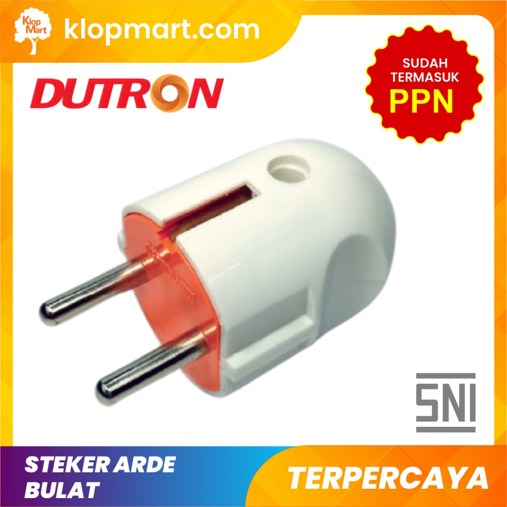 Jual Steker Arde Bulat / Colokan Listrik Pin Kuningan DUTRON DV-SAB-01 ...