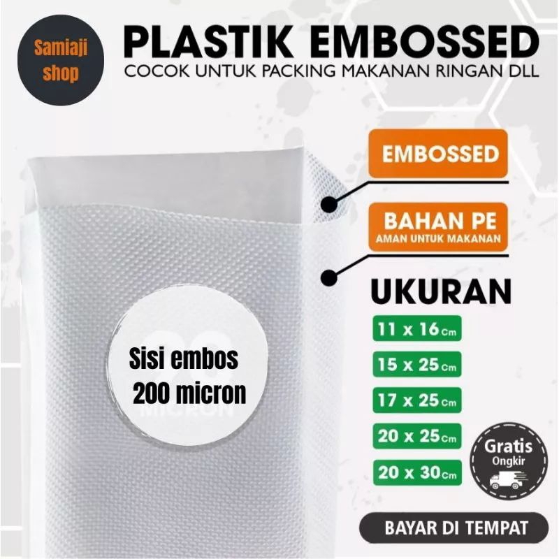 Jual Plastik Vakum 15x25 Makanan Embos Vacum Vacuum Fakum Bag Embossed ...