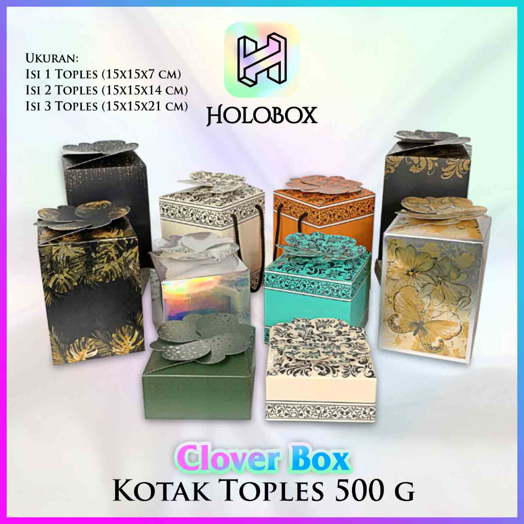 Jual Box Hampers Toples 500 gr isi 3 / Kotak Packaging Jar isi 2 / Gift ...
