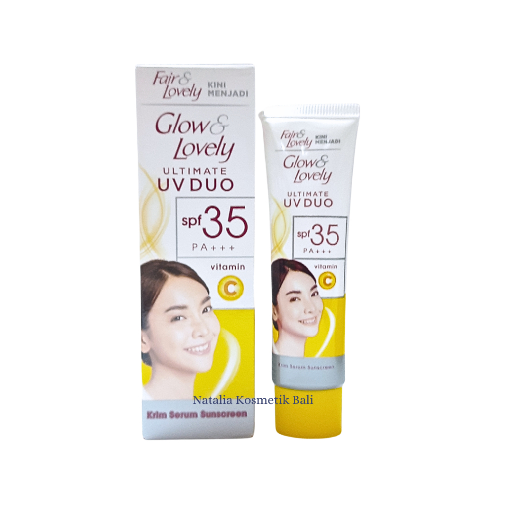 Jual Glow & Lovely Ultimate Uv Duo Krim Serum Vitamin C SPF35 PA+++ 20g ...