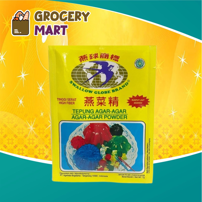 Jual Agar Agar Walet Swallow Globe Brand MERAH 1 Sachet - MERAH ...