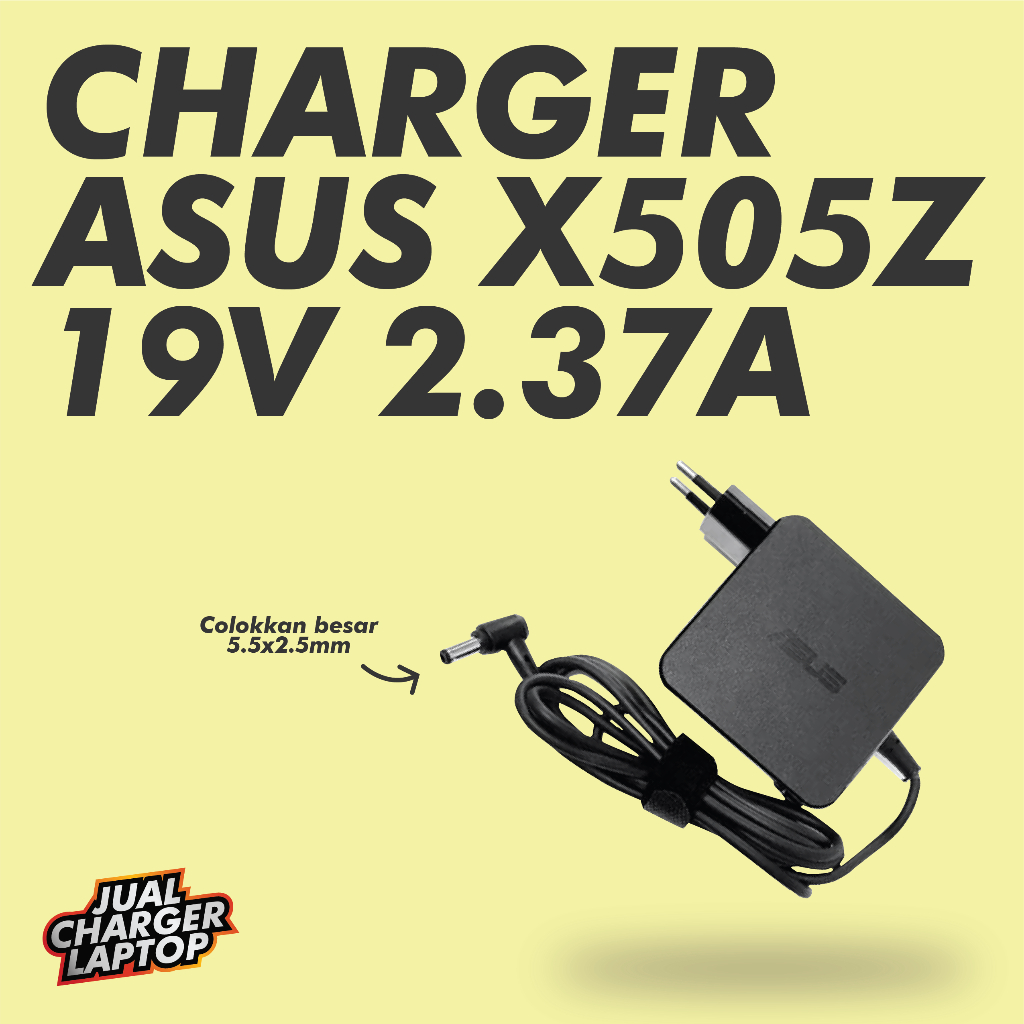 Jual Jogja Adaptor Charger Laptop Asus X505 X505Z X505ZA 19V 2.37A ...
