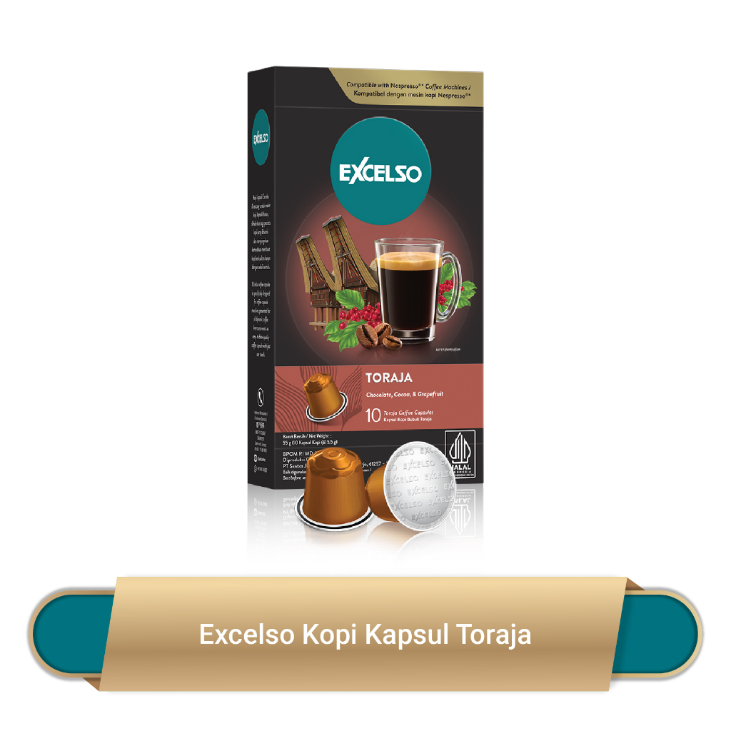 Jual Excelso Kopi Kapsul Toraja - Nespresso Compatible Coffee Capsule ...