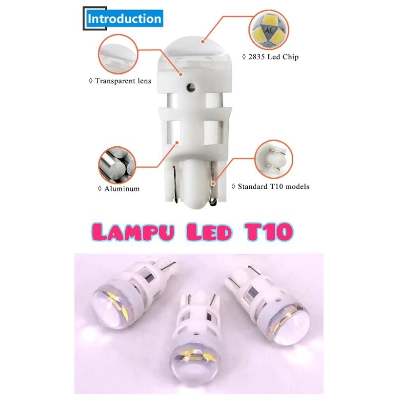 Jual Lampu Senja Led T10 2825DW plafon plat nomer | Shopee Indonesia