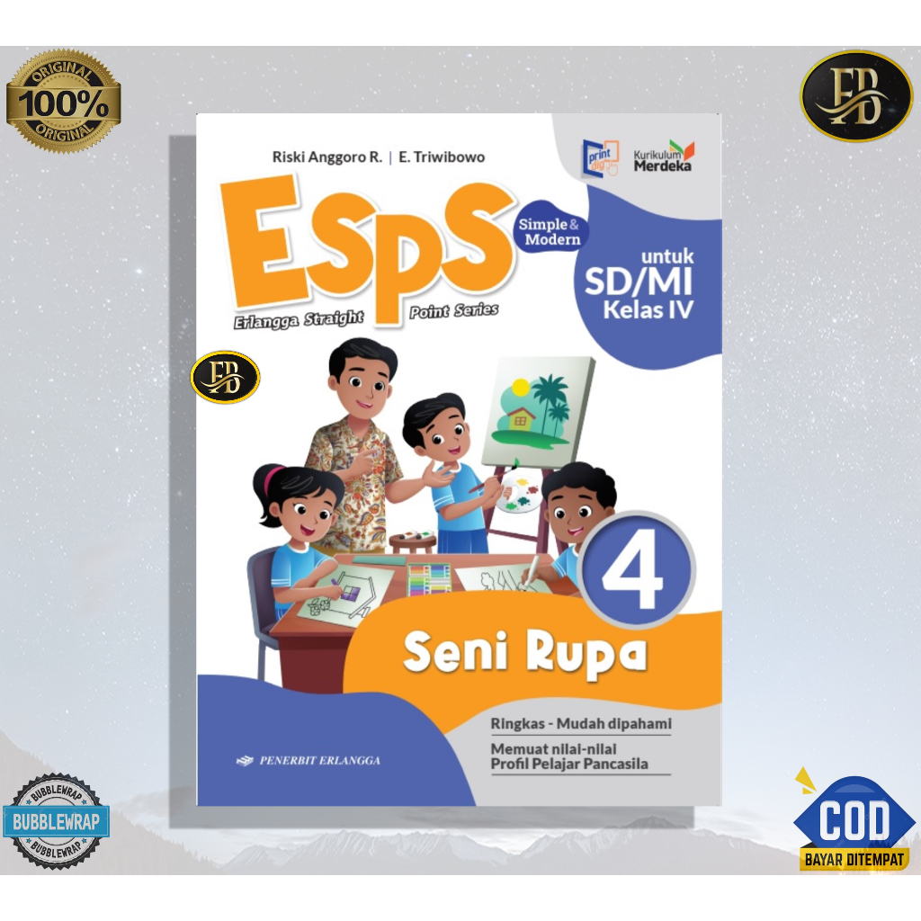 Jual [Penerbit Erlangga] Seni Rupa kelas 4 Kurikulum merdeka | Shopee Indonesia
