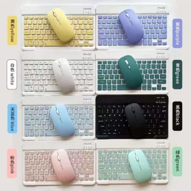 Jual Keyboard Mouse Set Wireless Bluetooth Wireless Bluetooth Keyboard Shopee Indonesia