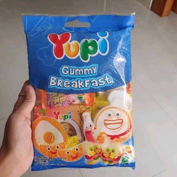Jual Yupi Gummy Breakfast permen set size besar 95gr | Shopee Indonesia