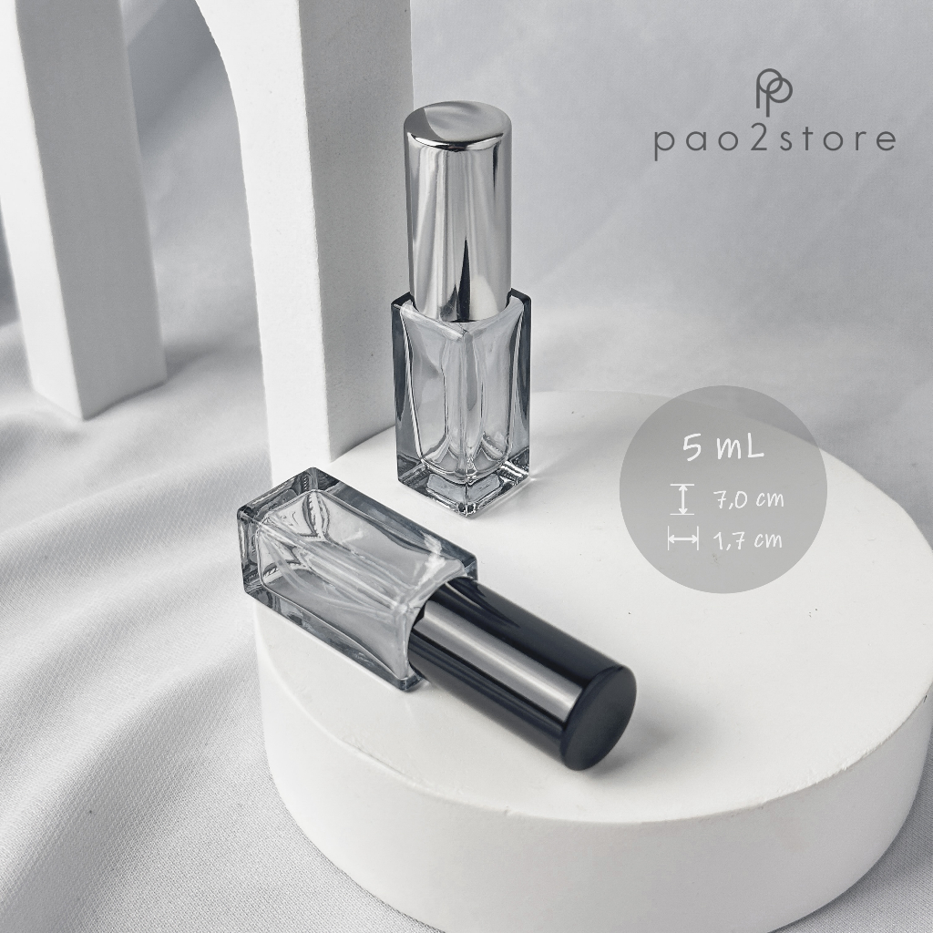 Jual Botol Spray Kotak - Kaca Tebal HITAM TRANSPARAN - Parfum Isi Ulang ...