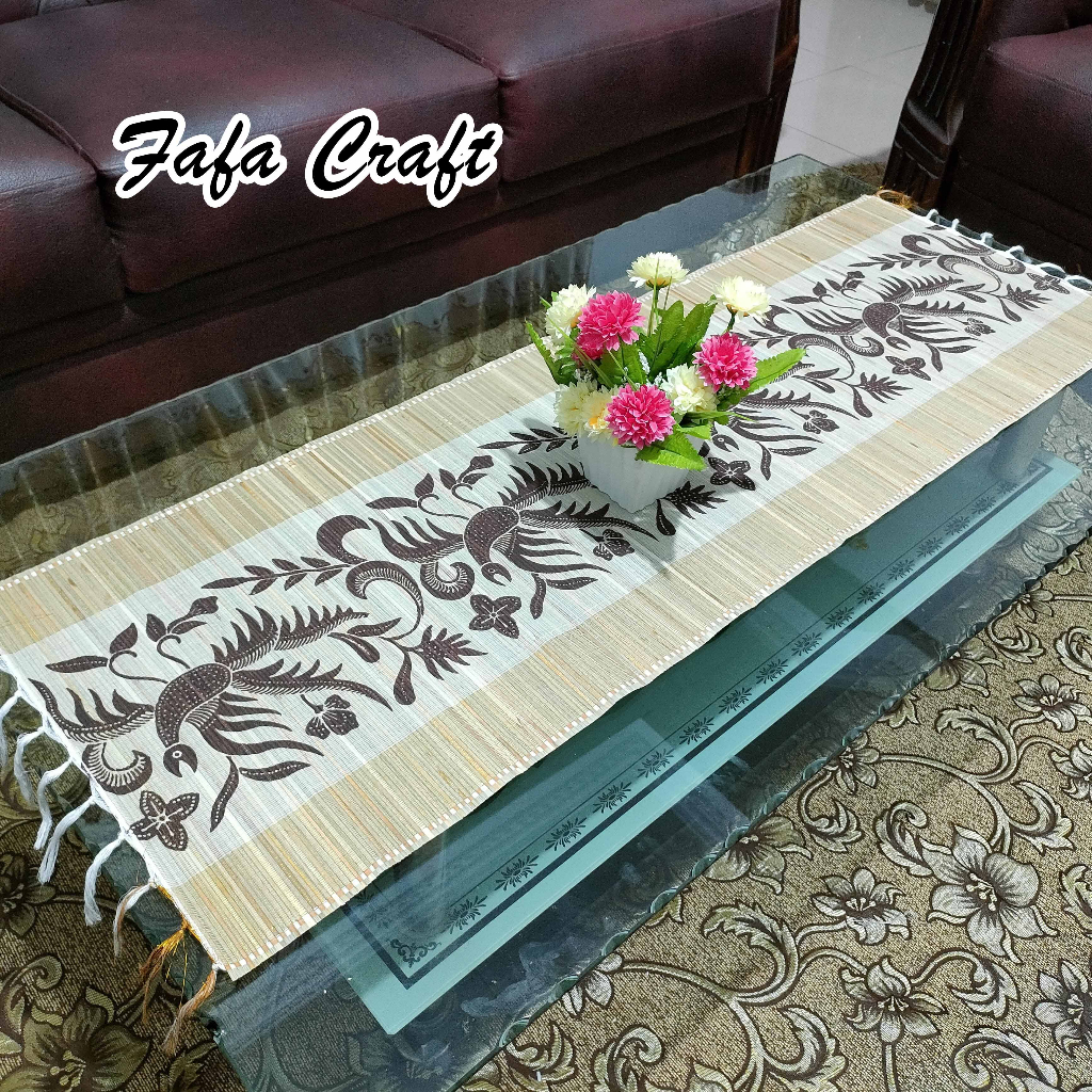 Jual Taplak Meja Tradisional Ruang Tamu Tenun 35x95cm | Shopee Indonesia