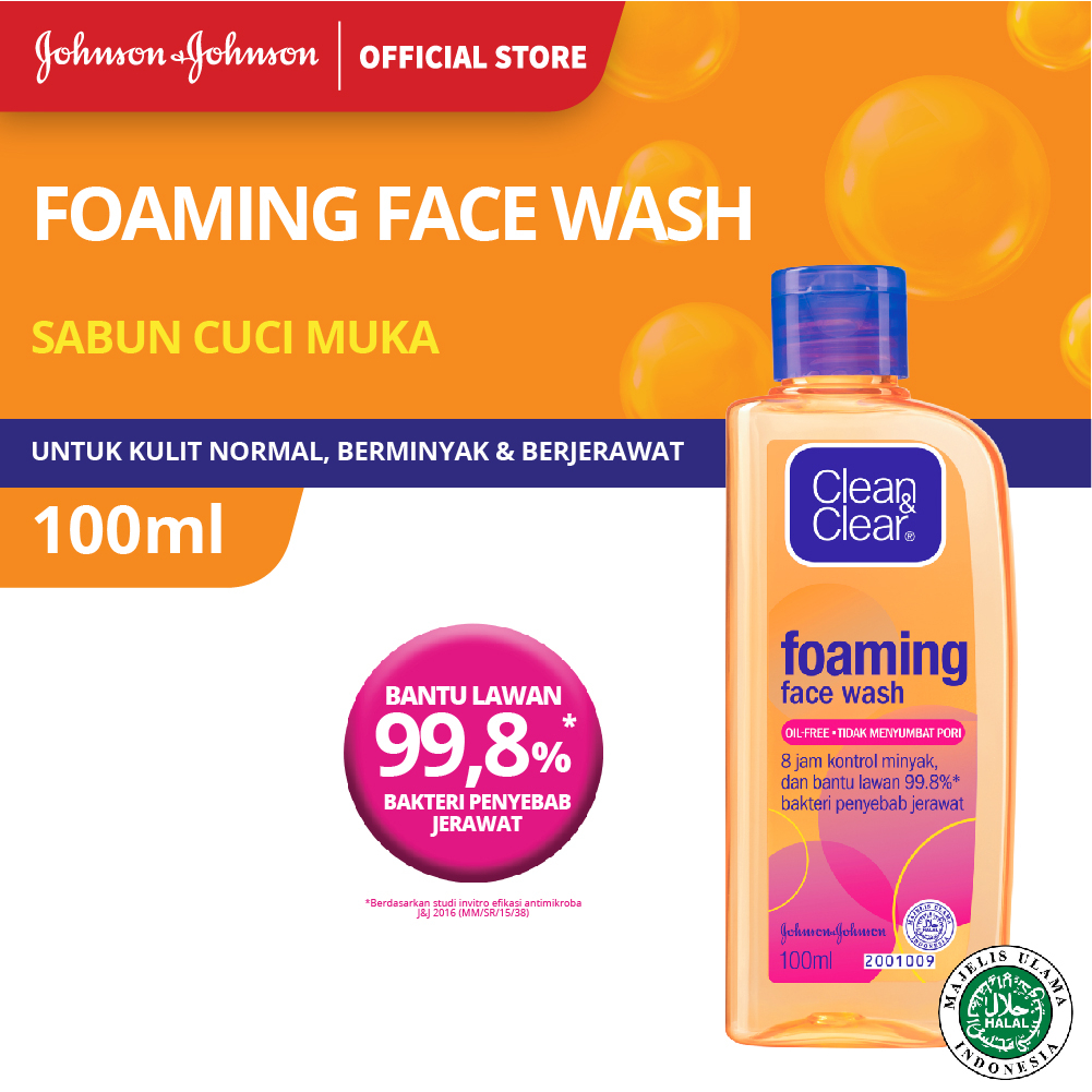 Jual Clean & Clear Foaming Face Wash Sabun Cuci Muka Pembersih Wajah ...