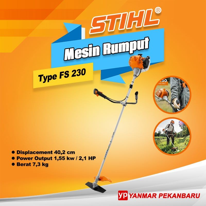 Jual Mesin Potong Rumput Brush Cutter 2 Tak STIHL FS 230 | Shopee Indonesia