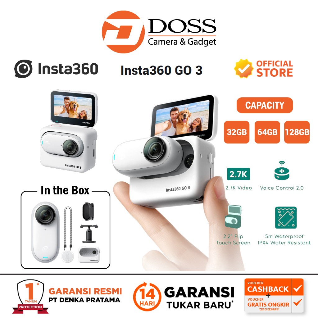 Jual Insta360 GO 3 Action Cam Camera Insta 360 GO3 Insta360 GO3 ...