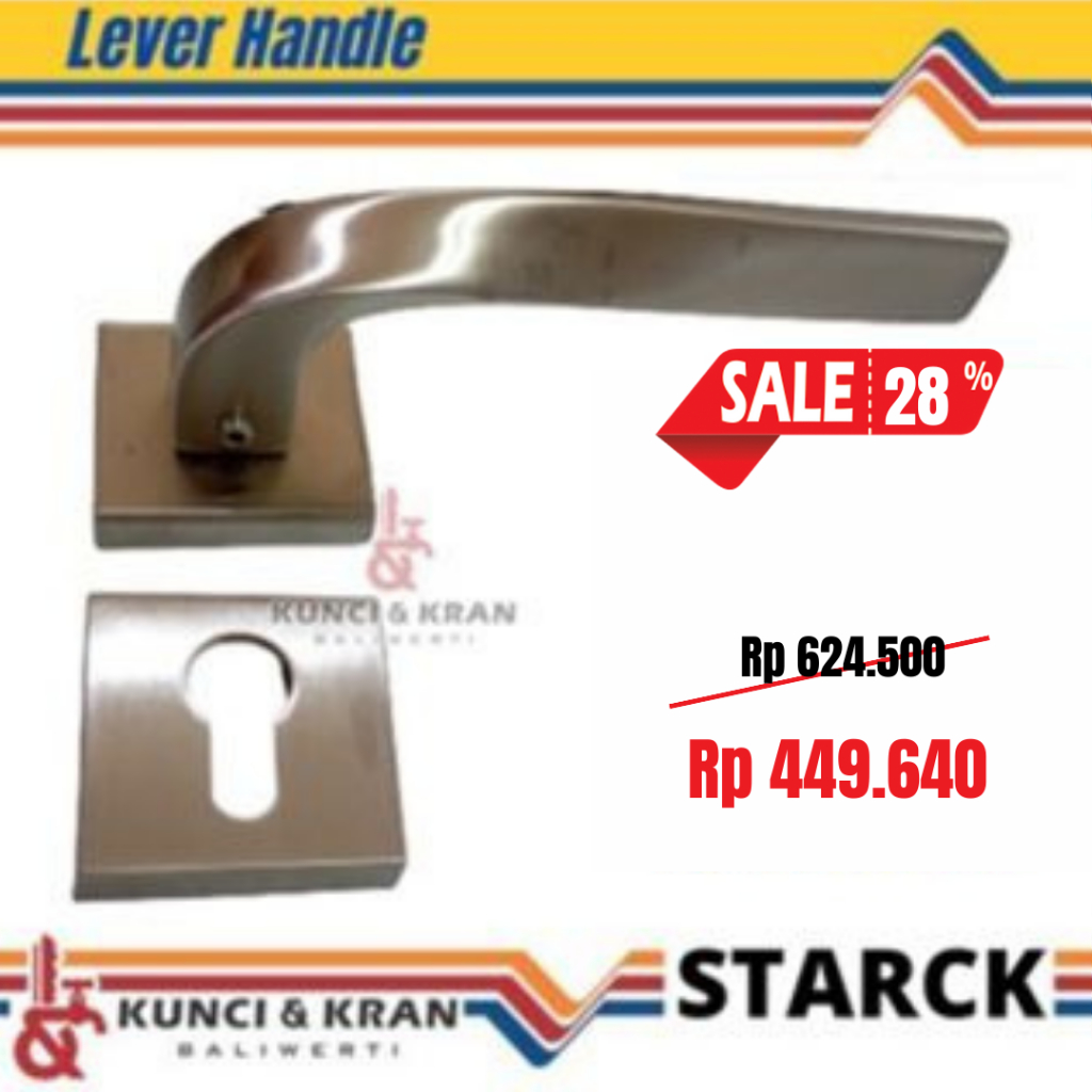 Jual Handle Pintu Starck HRE SSS ST-618 SS Gagang Pintu Stainless Steel ...