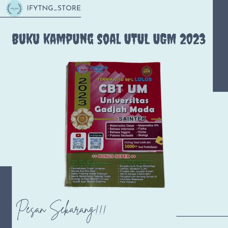 Jual Buku Saintek Kampung Soal UTUL UGM 2023 | Shopee Indonesia