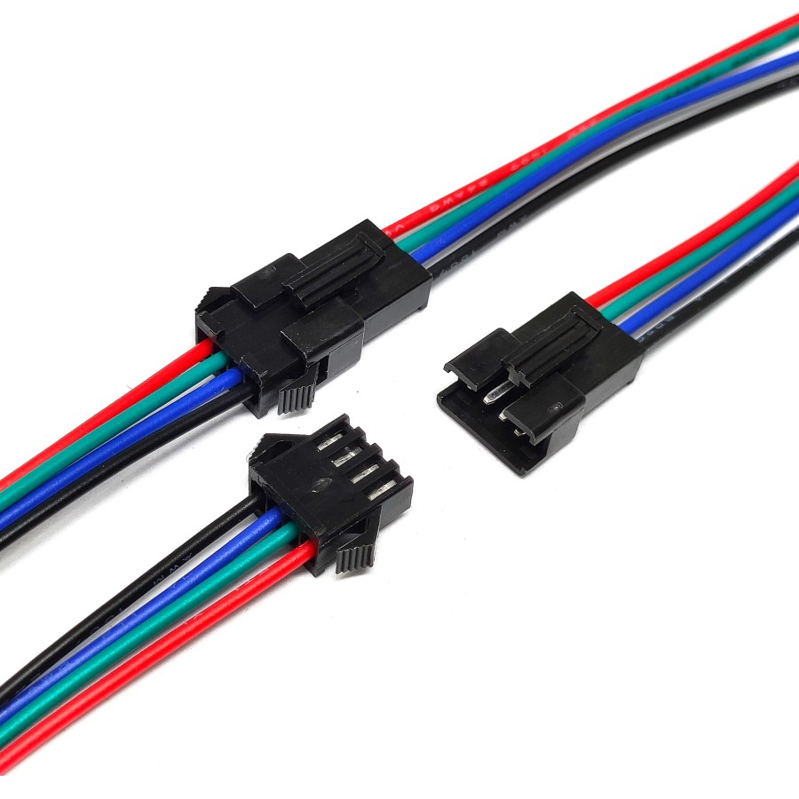 Jual Soket Terminal Kabel SM Konektor 4 Pin Connector Female Male ...