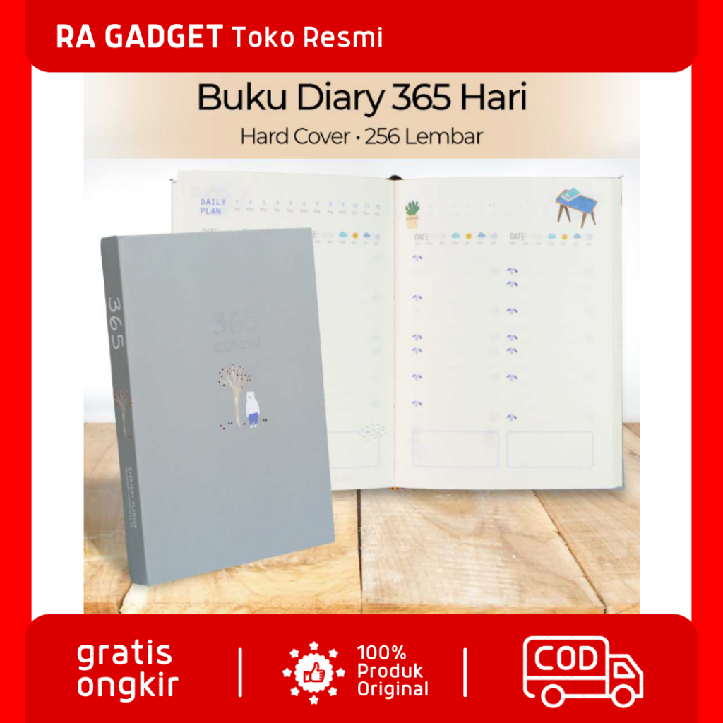Jual Buku Diary 365 Hari Hardcover Agenda Planner Book / Diary Journal ...