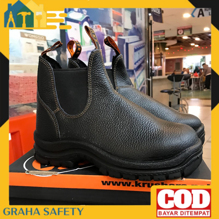 Jual Sepatu Safety Krushers Nevada Hitam - Safety Shoes Crushers Nevada ...