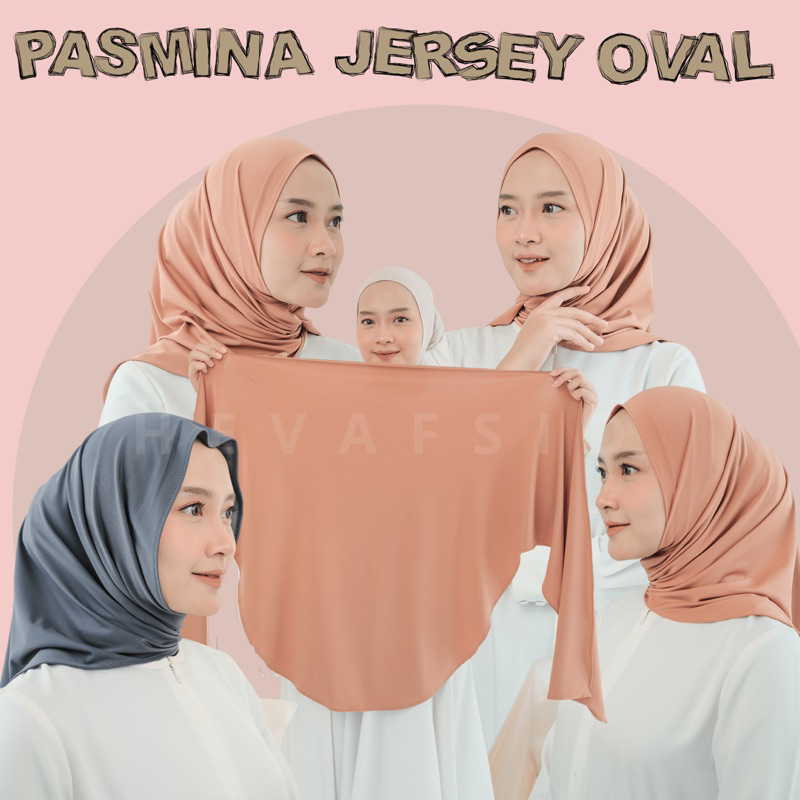 Jual Heva - JILBAB PASHMINA JERSEY OVAL/PASHMINA OVAL PREMIUM/HIJAB ...