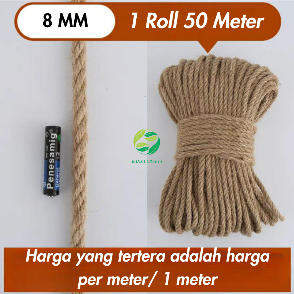 Jual Tali goni 8mm 10mm 12mm 14mm / tali garukan kucing / tali rami ...