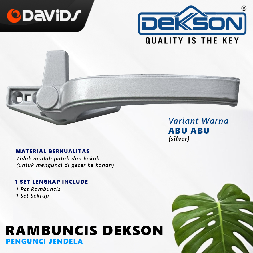 Jual Rambuncis Grendel Jendela Pengunci Aluminium Dekson | Shopee Indonesia