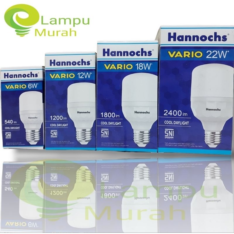 Jual Lampu Led HANNOCHS VARIO 6w 12w 18w 22w - Led Kapsul T Bulb Hannochs Vario Cahaya Putih ...