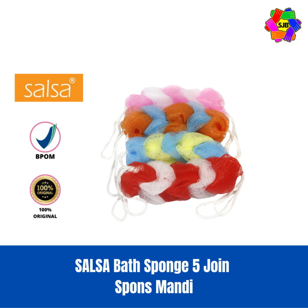 Jual SALSA BATH SPONGE 5 JOIN / SPONS MANDI | Shopee Indonesia