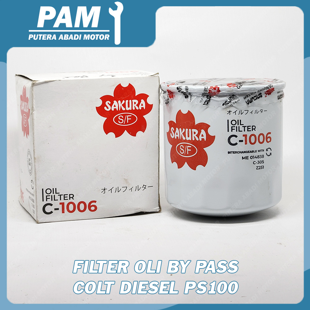 Jual Filter Oli By Pass Colt Diesel PS100 Sakura Tipe C-1006 C1006 ...