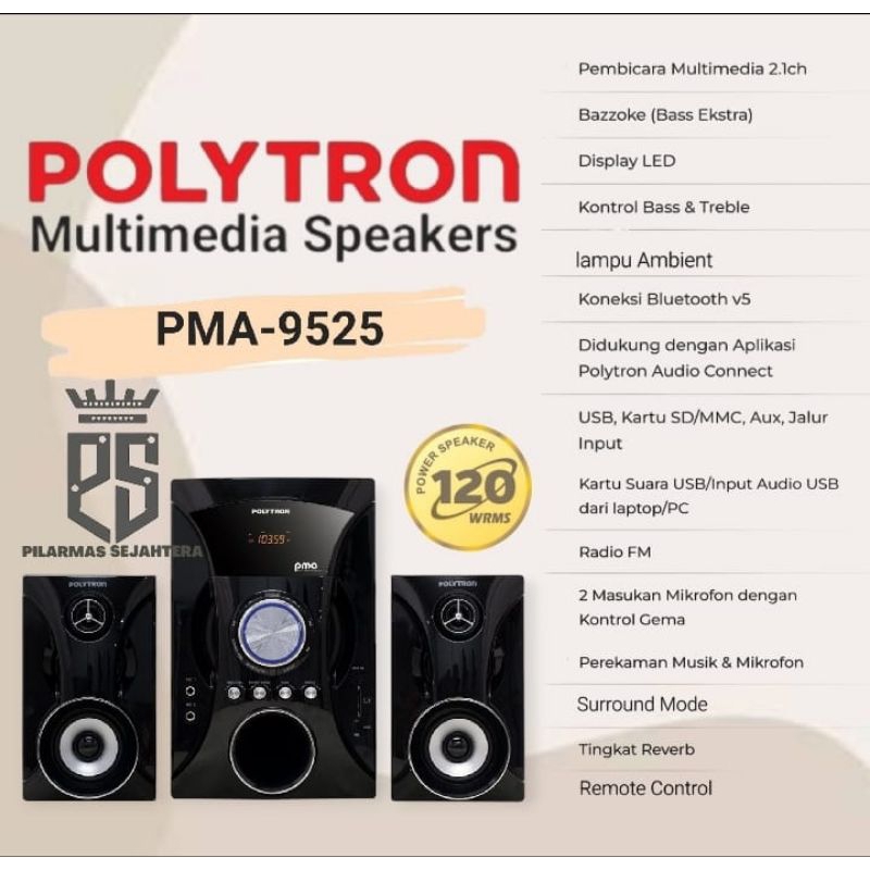 Jual Polytron PMA9525 polytron multimedia speaker polytron pma 9525 FM radio | Shopee Indonesia