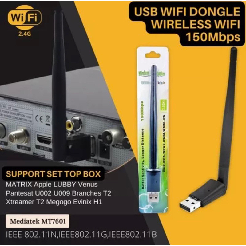 Jual Dongle USB Wifi Mediatec MT7601 - Set Top Box STB , Laptop ...