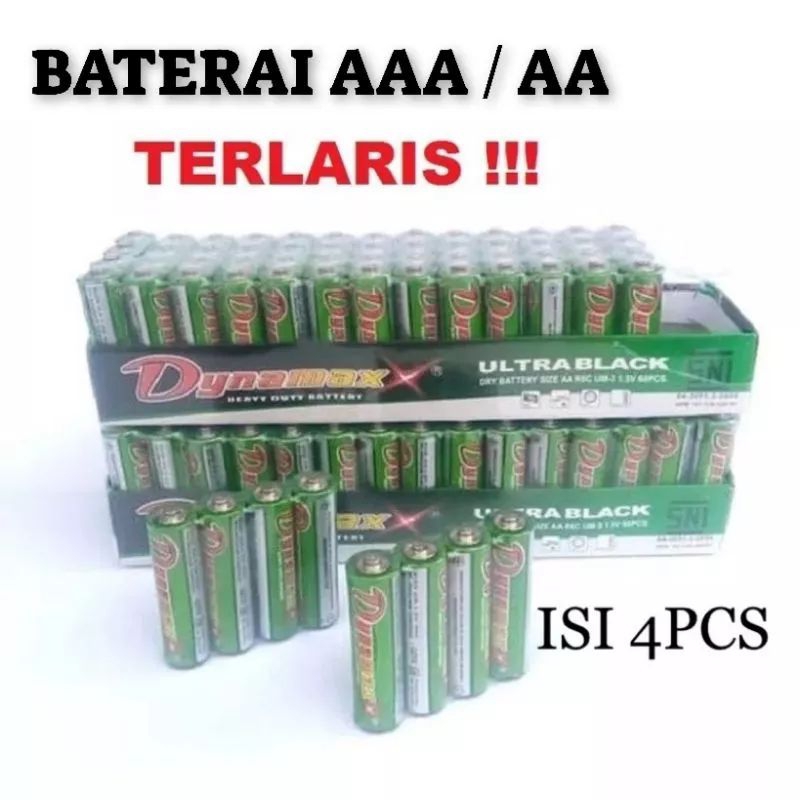 Jual BATERAI AAA BATERAI A3 - 4 PCS | Shopee Indonesia