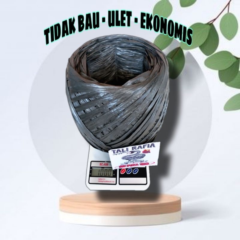 Jual Tali Rafia FULL 1KG Tali Tampar 1 kg Hitam Warna Plastik | Shopee ...